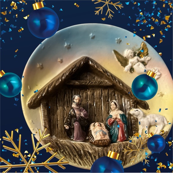 unknown | Holiday | Vintage Nativity Scene Holiday Plate 52793 8 | Poshmark